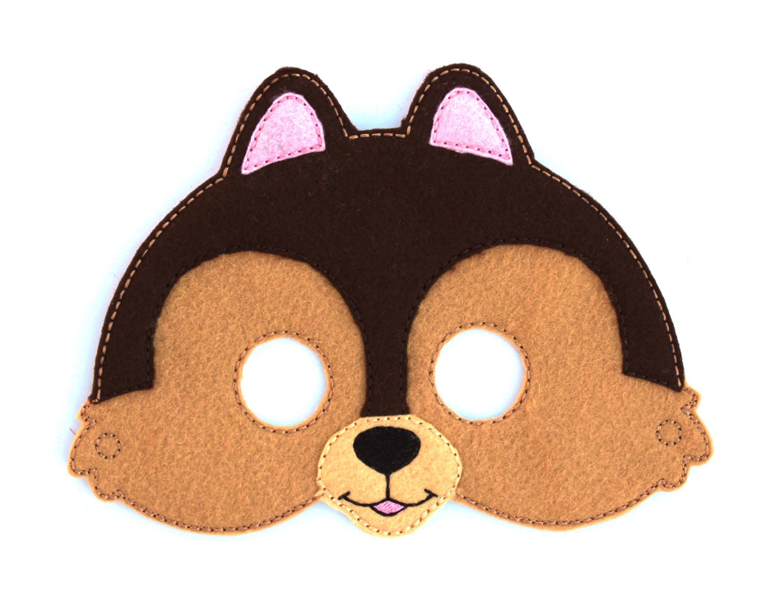 Kids Chipmumk Mask Chipmunk Costume Felt Mask Kids Face - Etsy