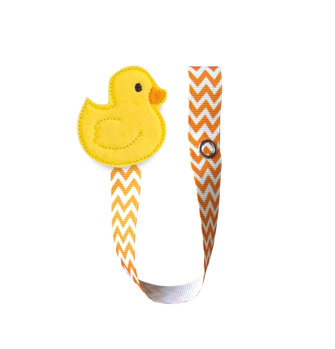 Rubber Duck Pacifier Clip, Ducky Pacifier Clip, Animal Pacifier Clip ...