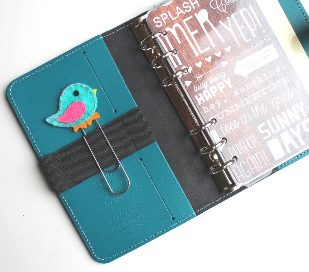 Extra LARGE Paperclip Bookmark, Bird Bookmark, Kids Felt Bookmark ...