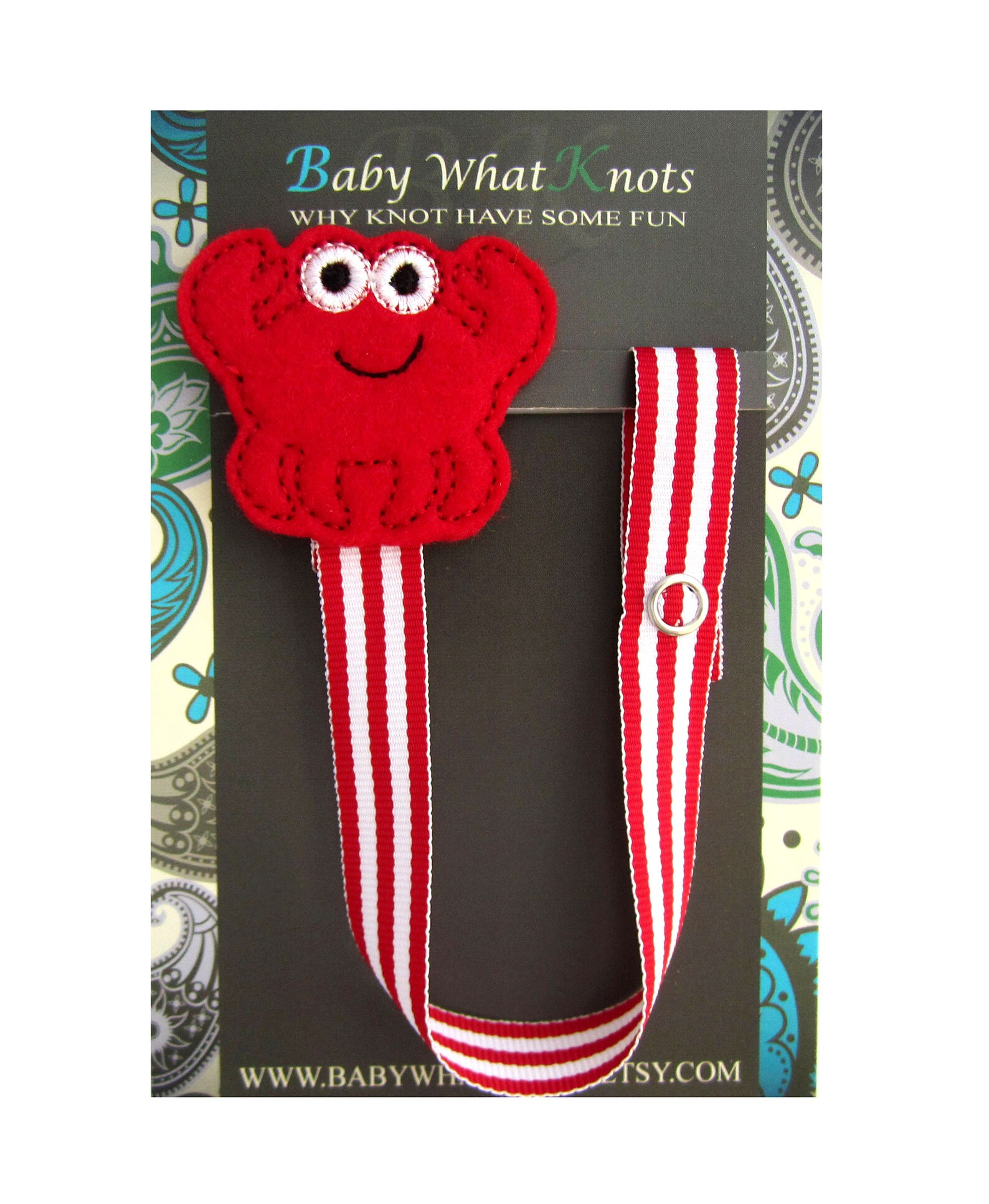 Red Crab Pacifier Clip Ocean Pacifier Clip Pacifier Holder | Etsy