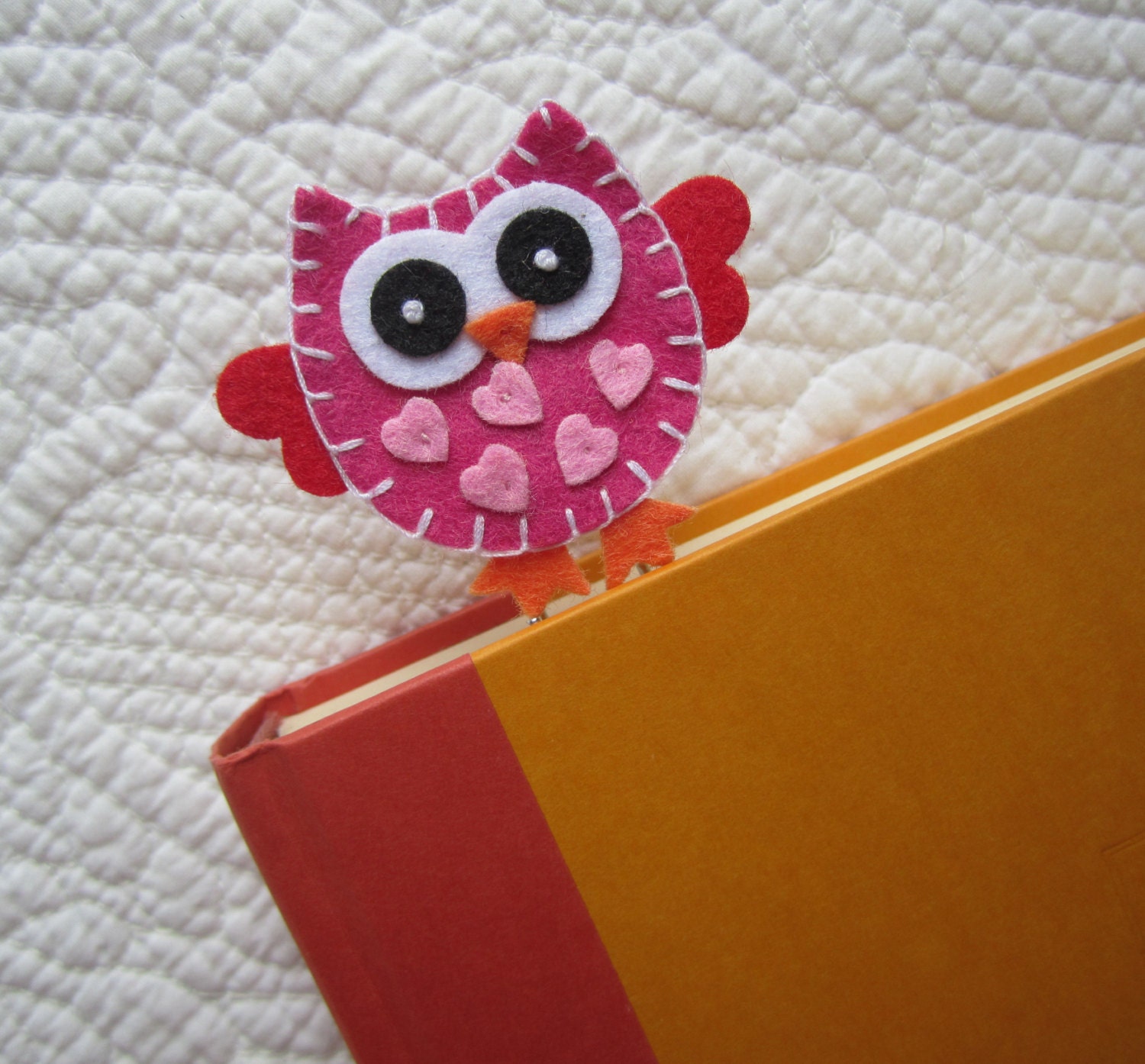 Extra LARGE Paperclip Bookmark Owl Bookmark Kids Felt - Etsy