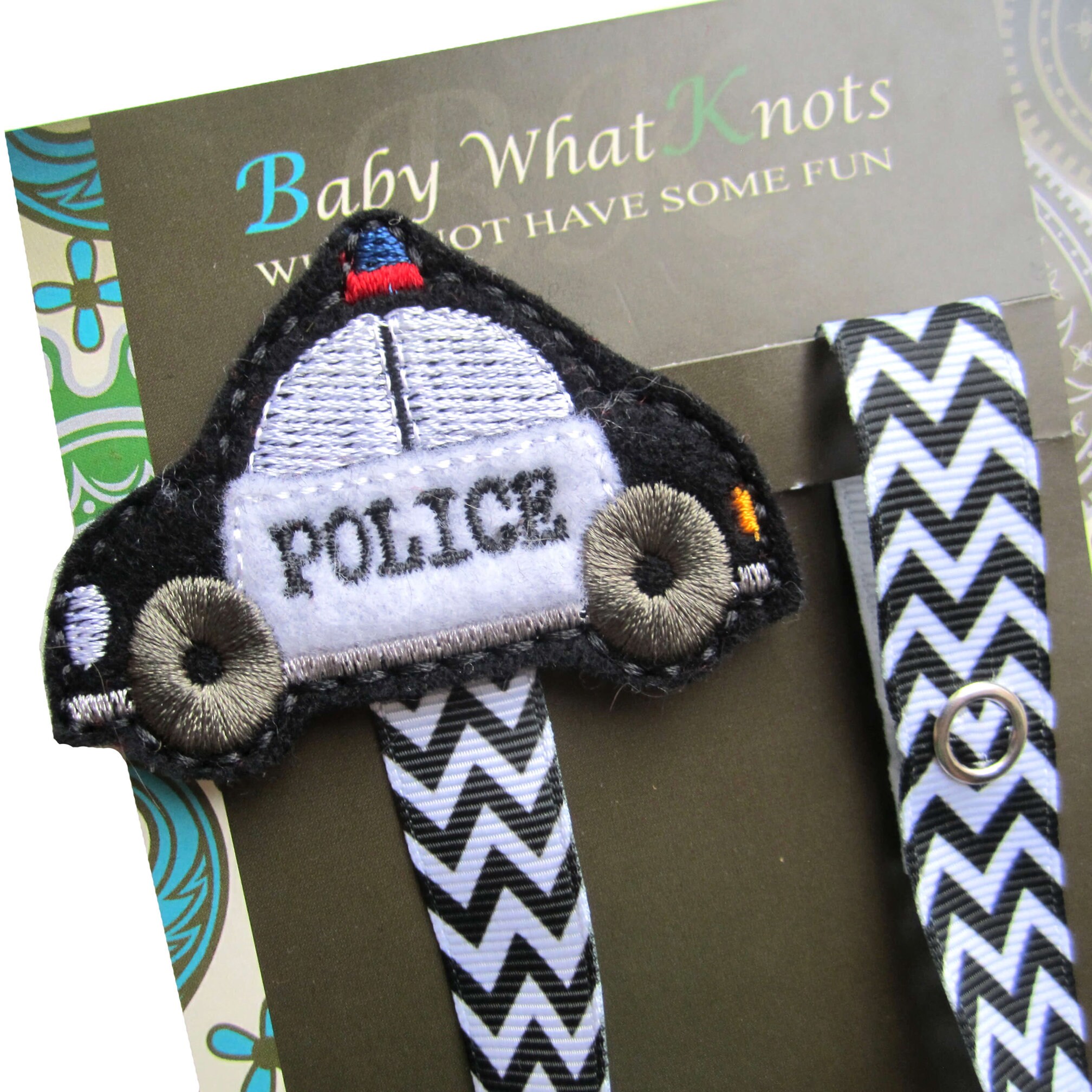 Police Car Pacifier Clip Squad Car Pacifier Clip | Etsy
