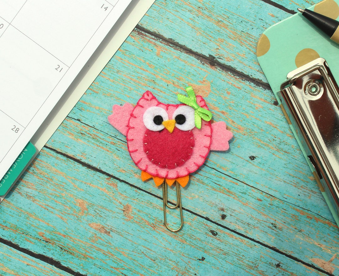 Owl Planner Clip, Planner Accessories, Party Favor, Bookmark, Paper ...