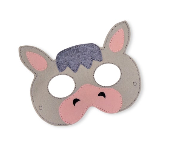 Kids Donkey Mask Pony Horse Costume Felt Mask Kids Face - Etsy
