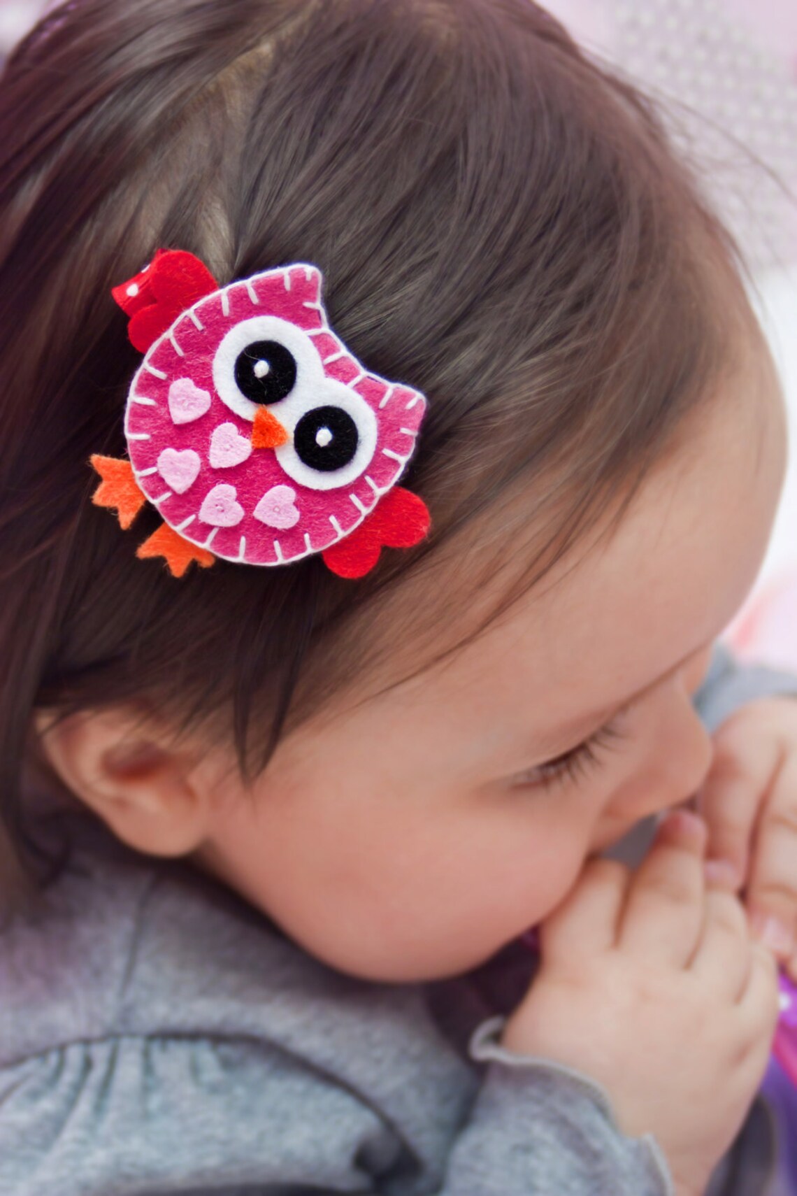 Pink Monster Hair Clip, Monster Hair Clippies, Girl Barrette ...