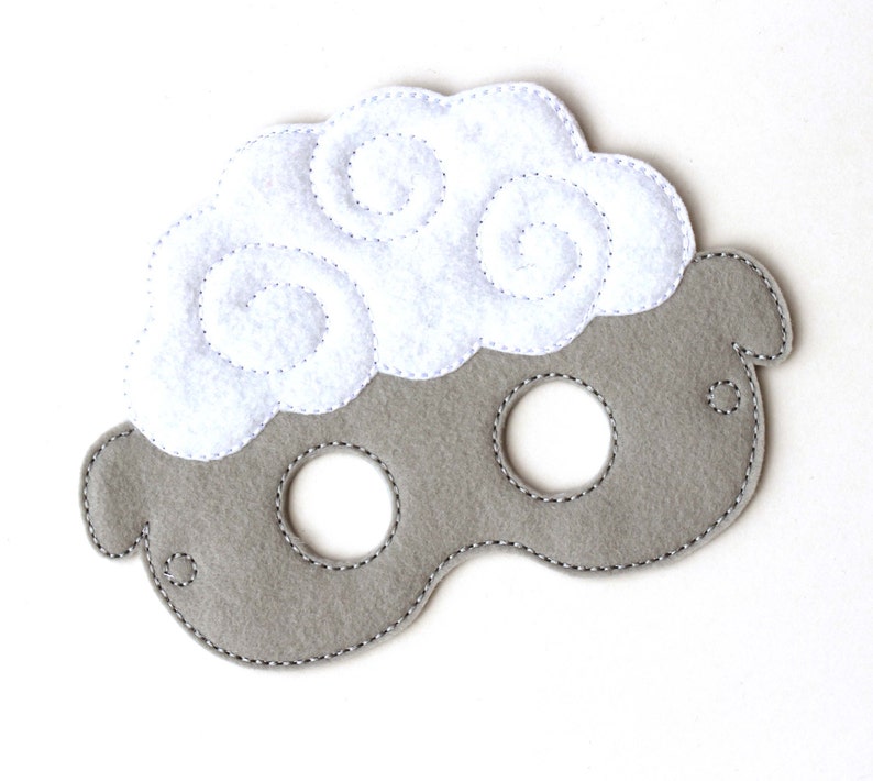 Kids Sheep Mask Lamb Costume Felt Mask Kids Face Mask | Etsy