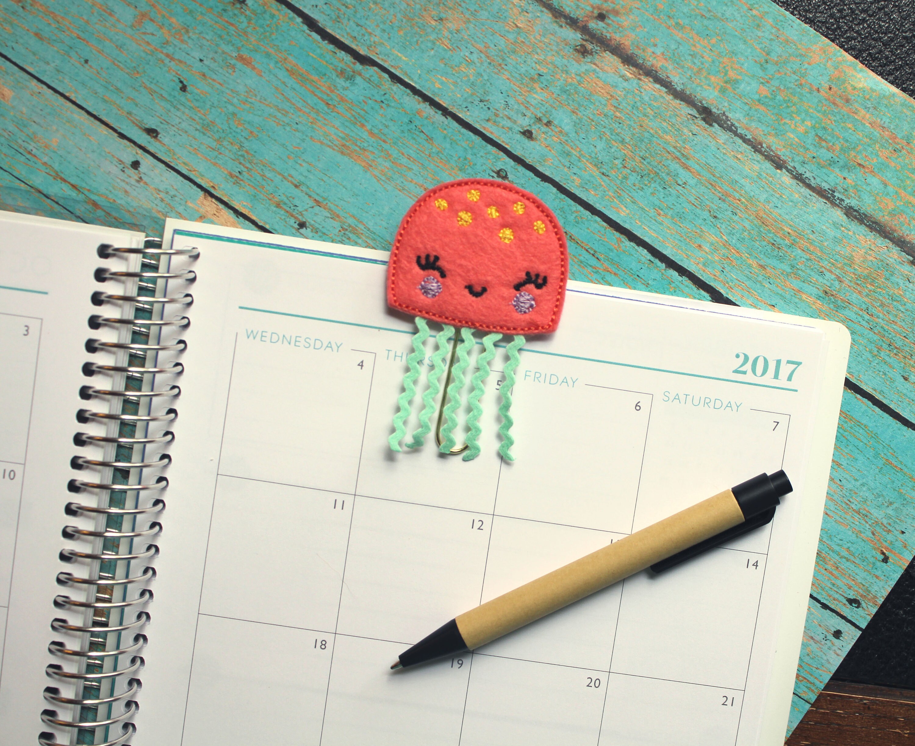 Planner Clips Mermaid Jellyfish Seahorse Planner | Etsy
