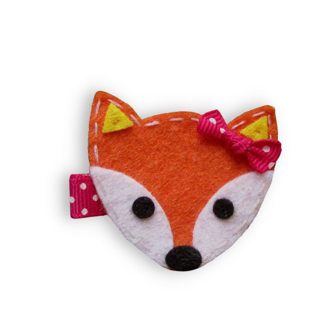 Brown Fox Hair Clip, Baby Hair Clippies, Girl Barrette, Hcfox02 - Etsy