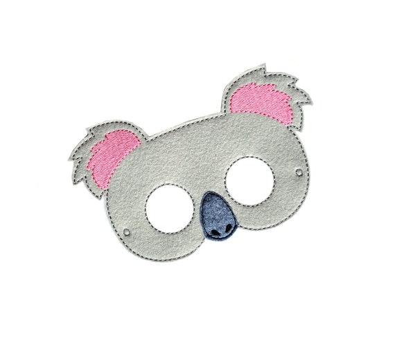 Kids Koala Bear Mask Felt Mask Kids Face Mask Animal Mask - Etsy