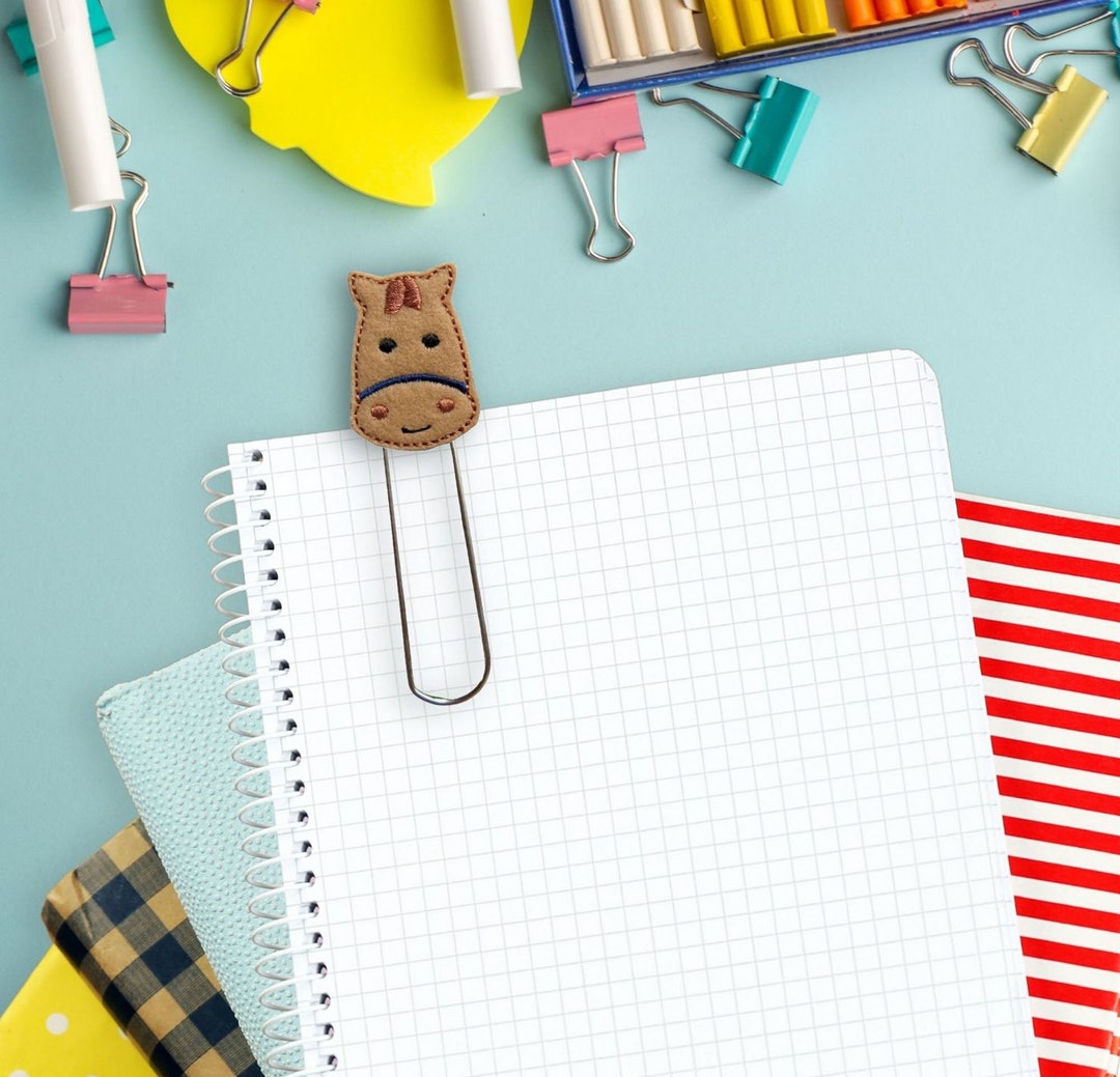 Extra LARGE Paperclip Bookmark, Horse Bookmark, Felt Bookmark ...