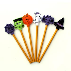 Halloween Pencil Topper Set, Halloween Pencil Toppers, Felt Pencil ...