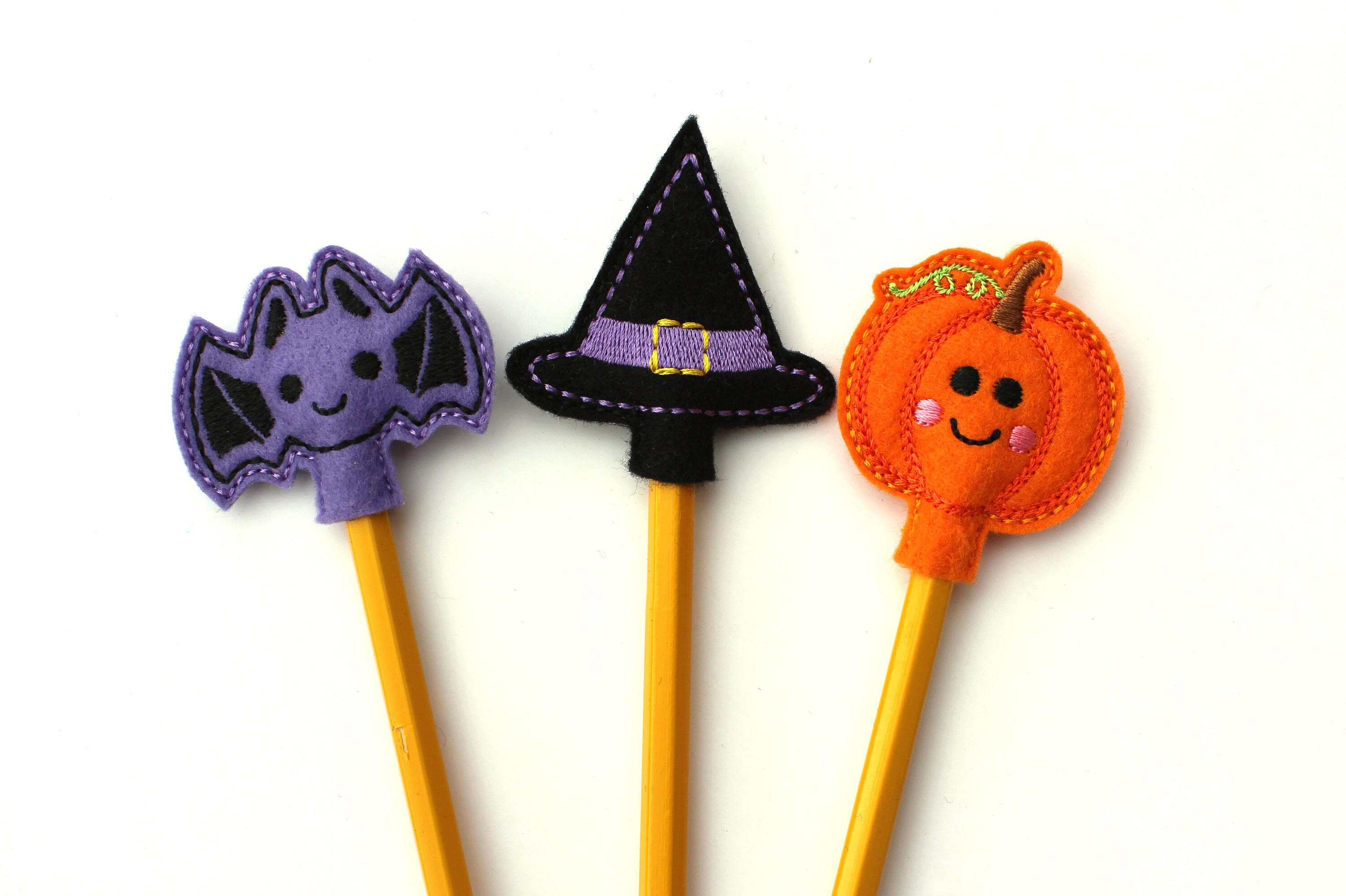 Halloween Pencil Topper Set, Halloween Pencil Toppers, Felt Pencil ...