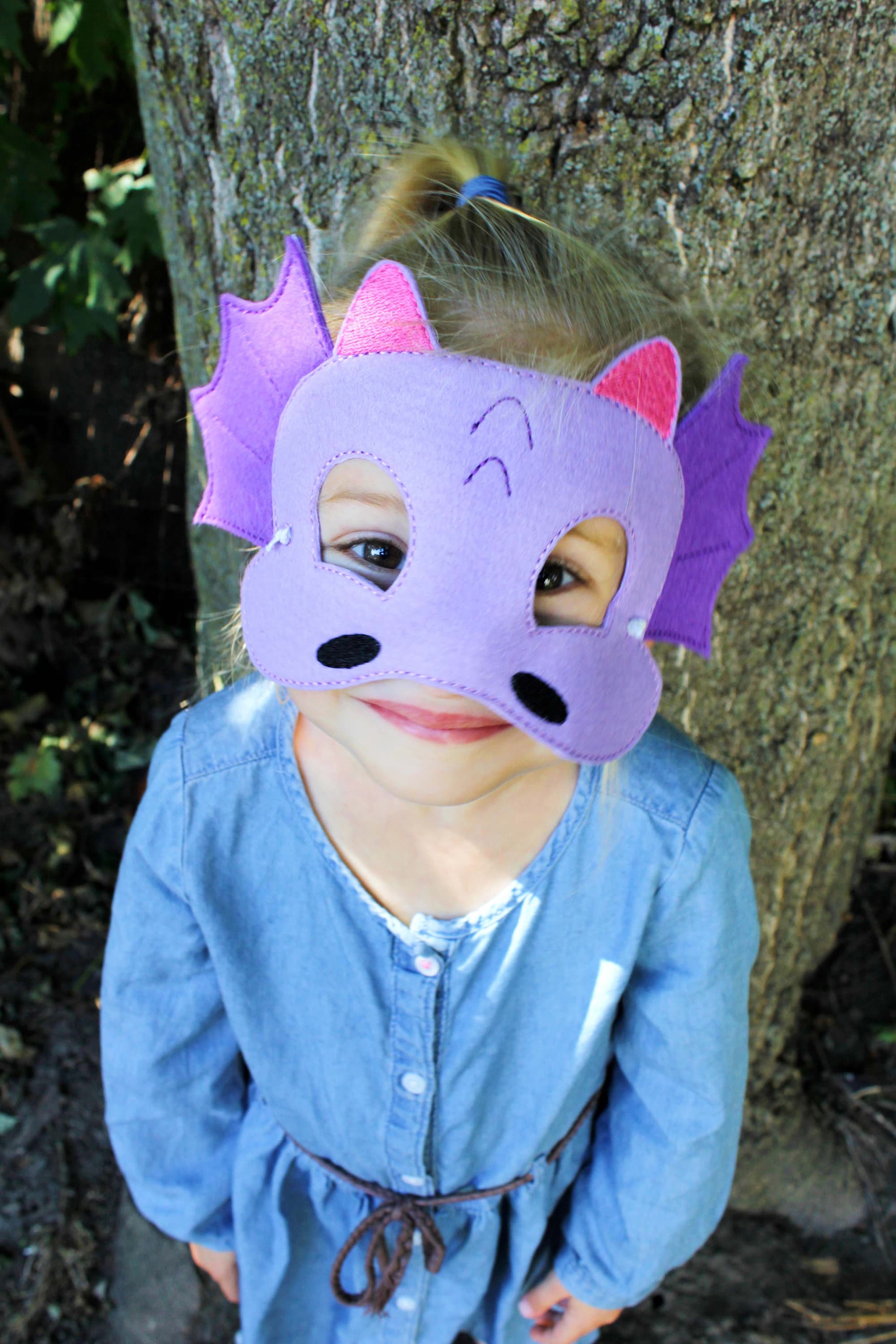 Kids Chipmumk Mask Chipmunk Costume Felt Mask Kids Face - Etsy