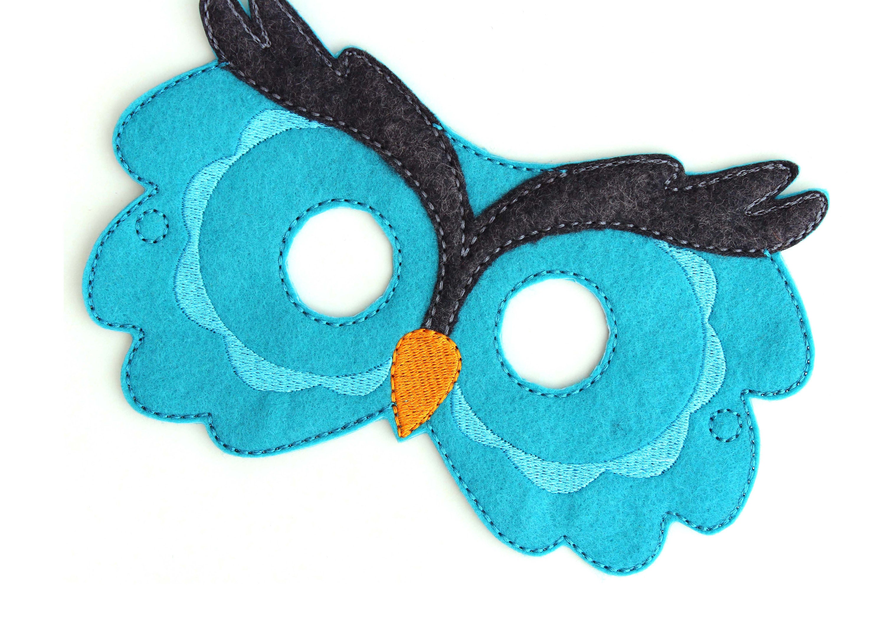 Kids Owl Mask Owl Costume Bird Felt Mask Kids Face Mask | Etsy