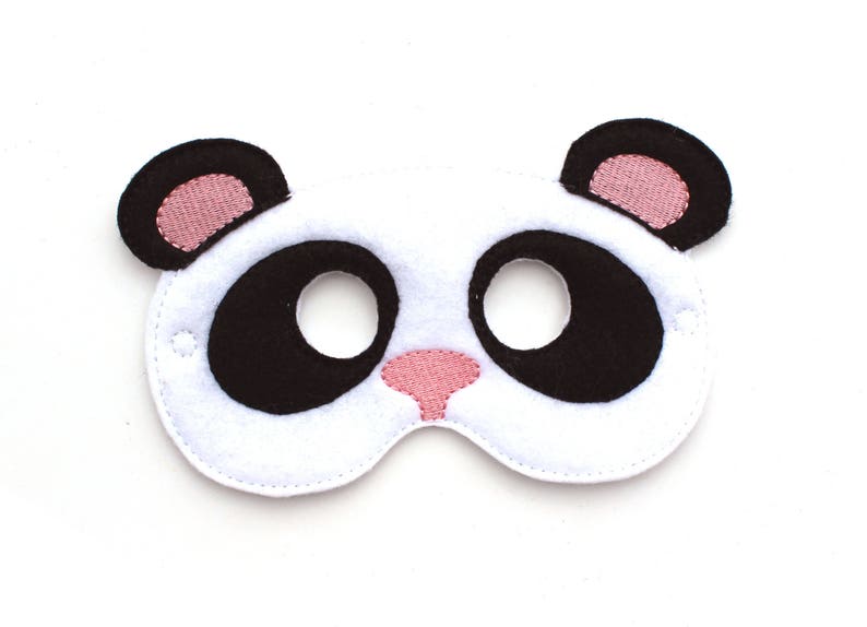 Kids Panda Mask, Panda Costume, Bear Mask, Felt Mask, Kids Face Mask ...