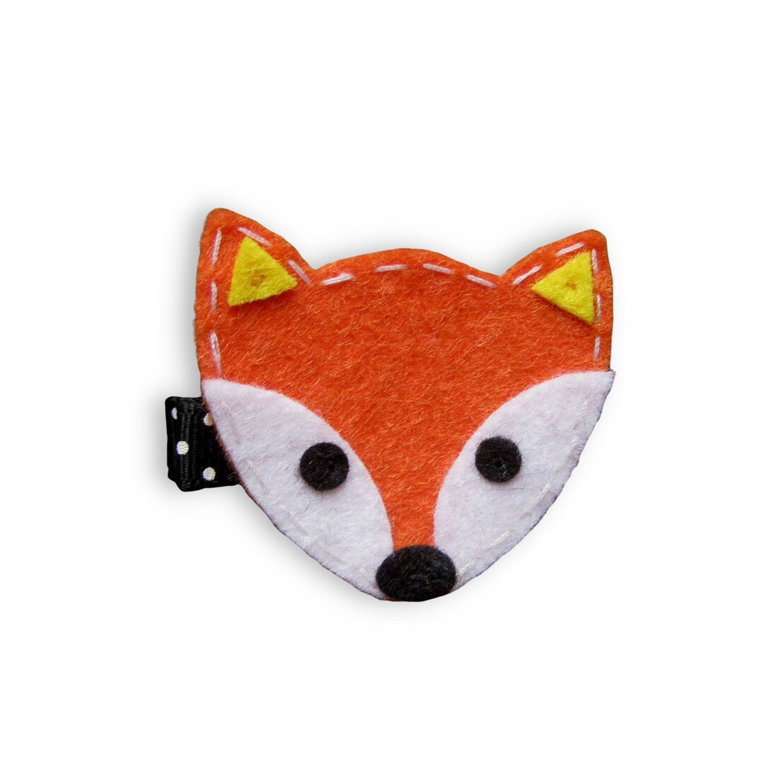 Brown Fox Hair Clip, Baby Hair Clippies, Girl Barrette, Hcfox03 - Etsy