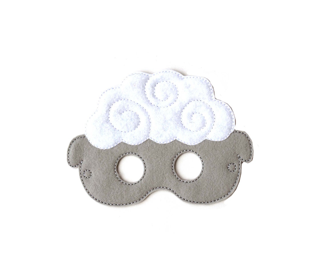 Kids Sheep Mask Lamb Costume Felt Mask Kids Face Mask - Etsy