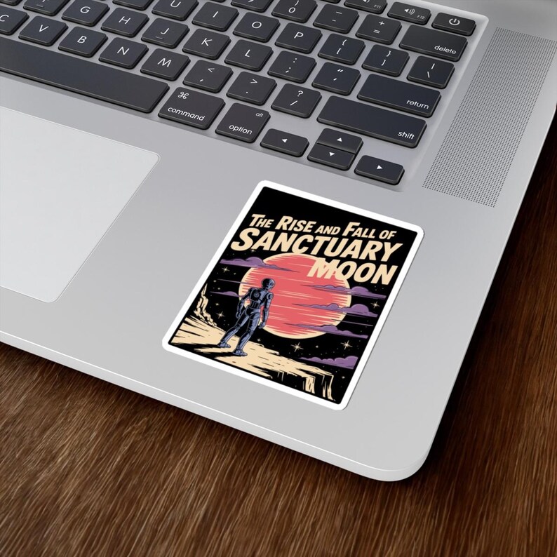 The Rise and Fall of Sanctuary Moon Sticker, Murderbot Diaries Inspired ...