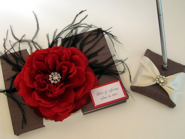 Card Box for Wedding Gray and Red Envelope Box Box for - Etsy