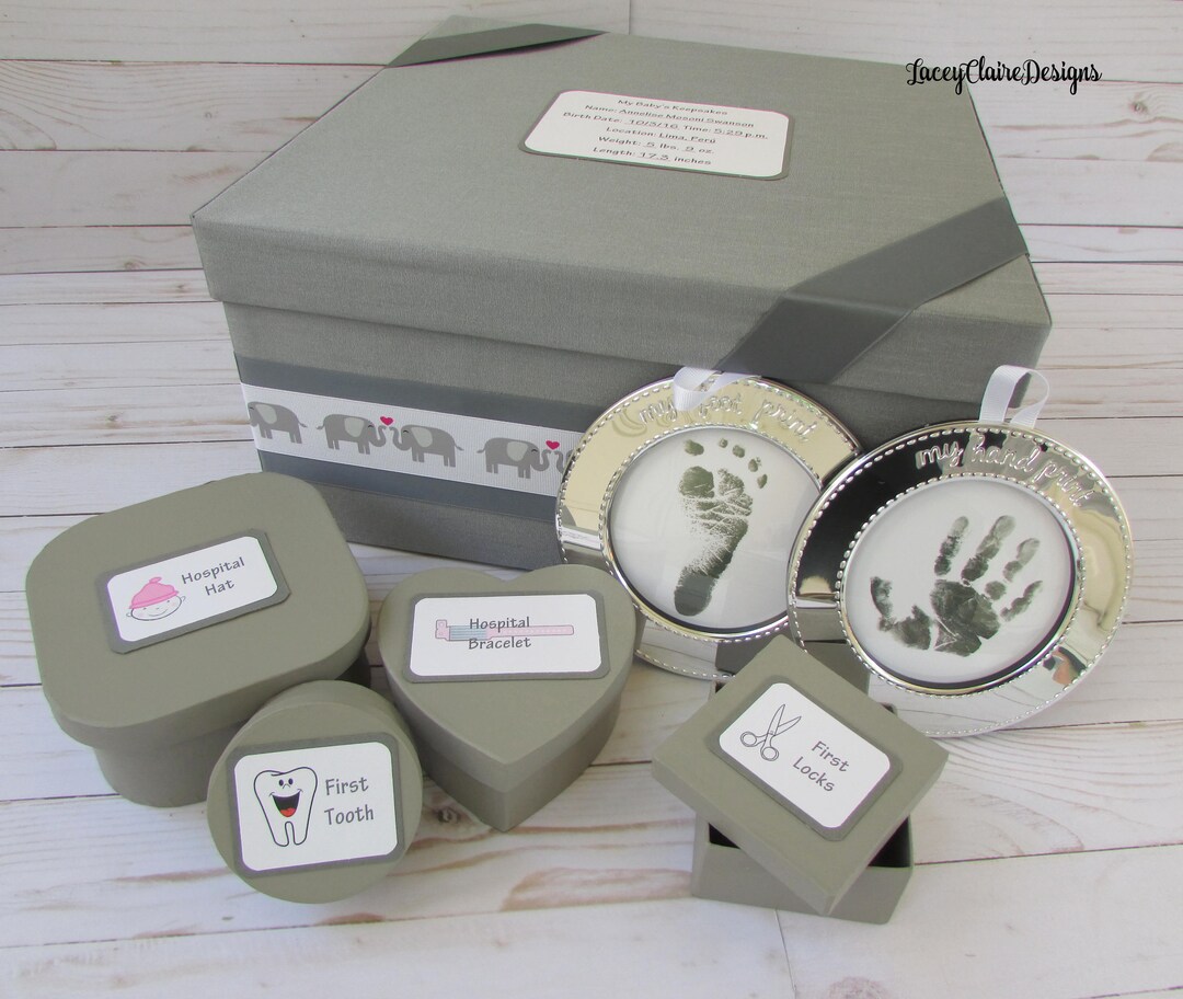 Baby Keepsake Box, Baby Memory Box, Baby Gift, Baby Shower Box ...