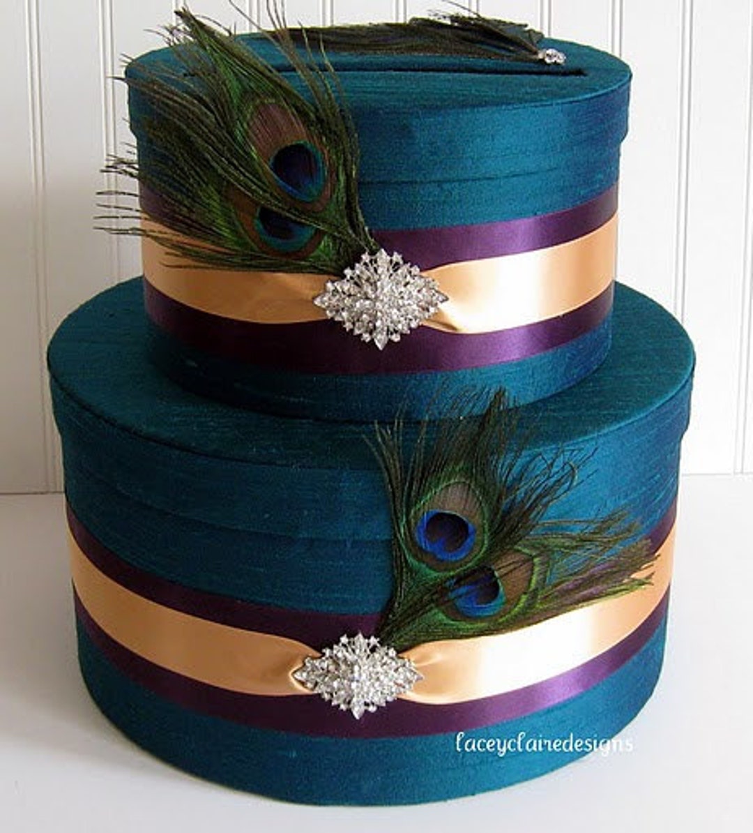 Wedding Card Box, Money Card Box Peacock Card Box Custom Made, Peacock ...