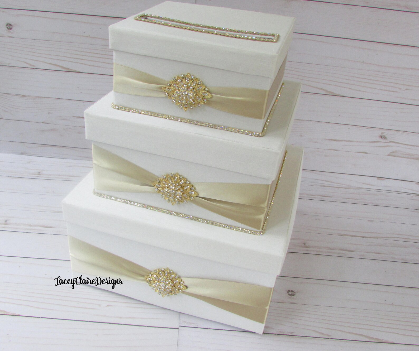 Wedding Card Box Bling Card Box Gold Card Box Box for | Etsy