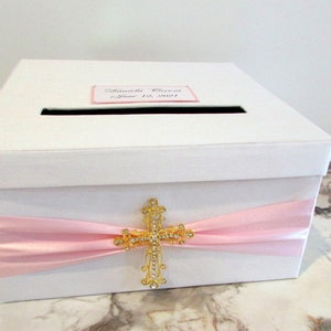 Communion Card Box, Money Holder, Baptism Card Box, Christening Card ...