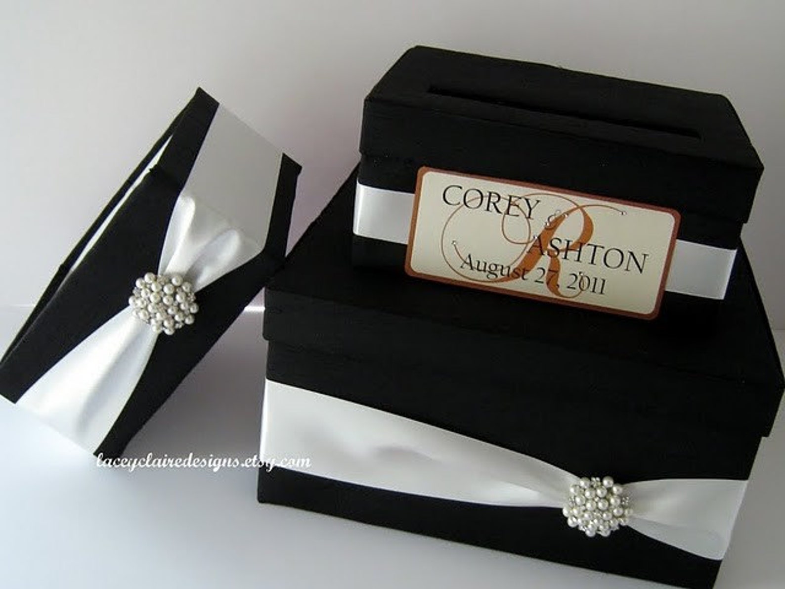 Program Basket Black and White Decoration Box for Programs - Etsy