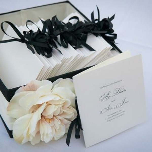 Wedding Ceremony Program Box - Etsy