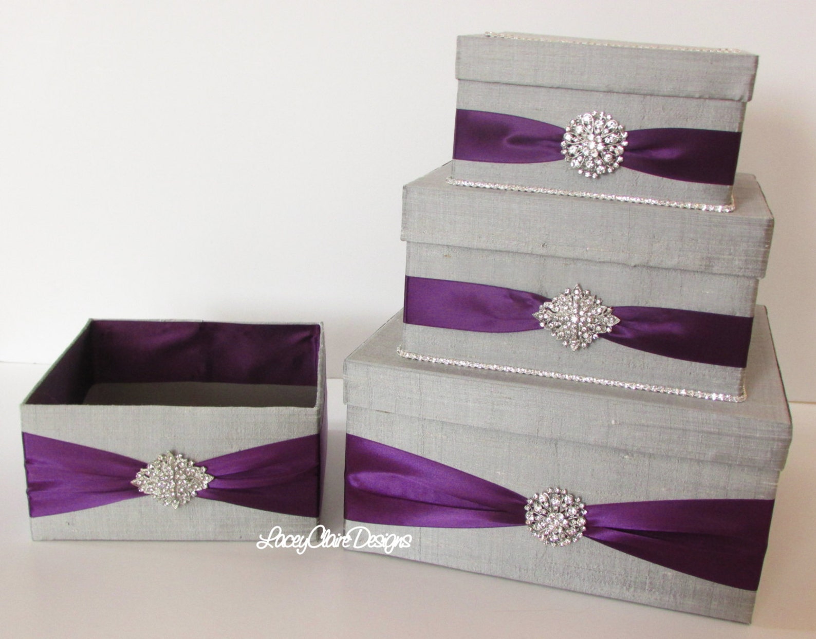 Wedding Card Box Bling Card Box Rhinestone Money Holder - Etsy