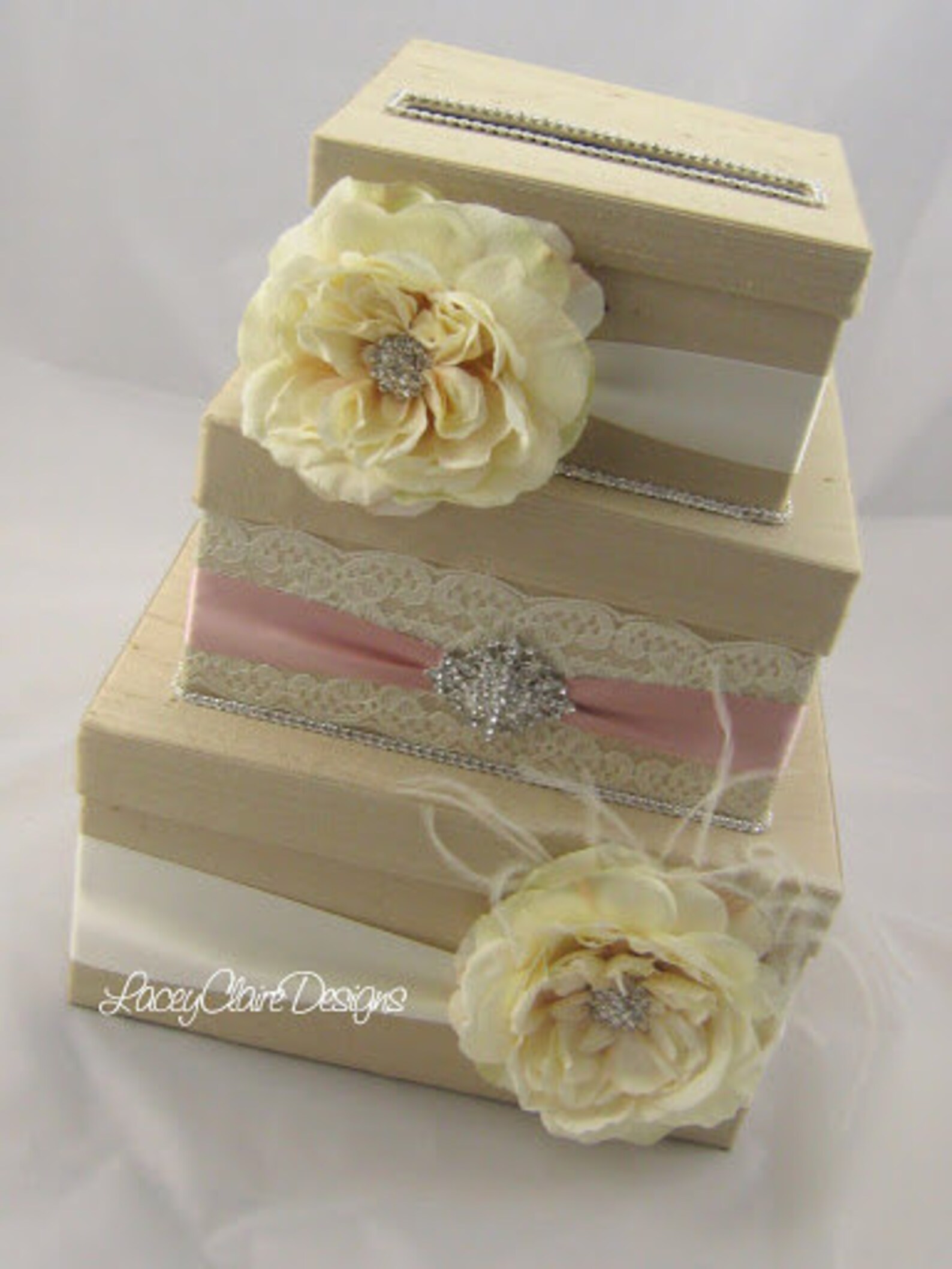 Wedding Gift Box Bling Card Box Rhinestone Money Holder - Etsy