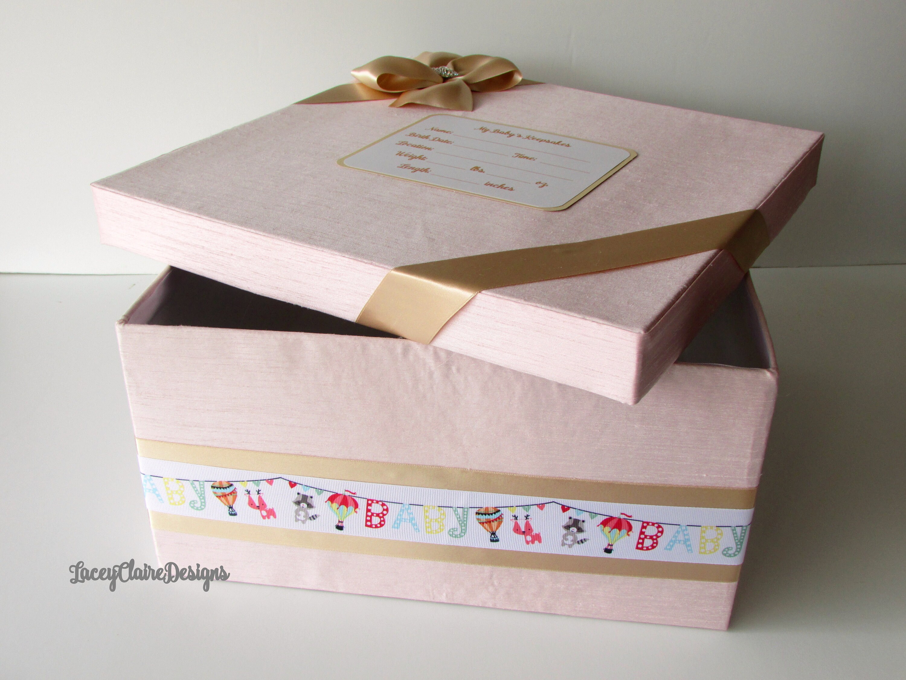 Baby Keepsake Box Newborn Baby Girl Gift Baby Memory Box | Etsy