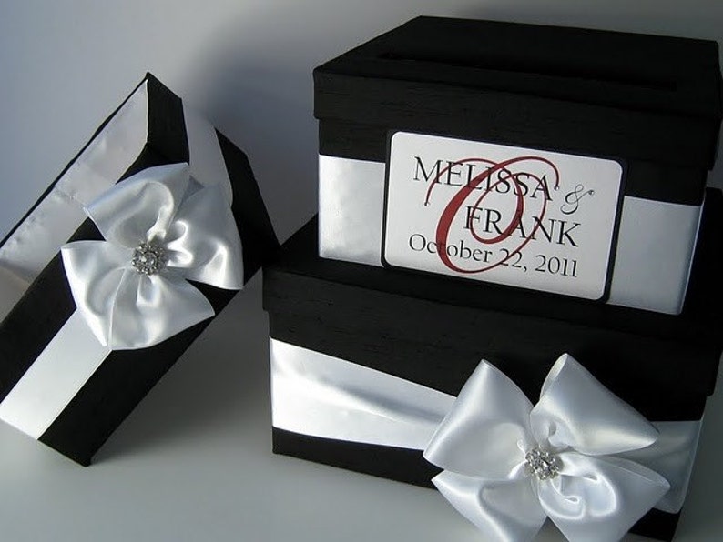 Program Box Black and White Program Basket Box for Favors | Etsy