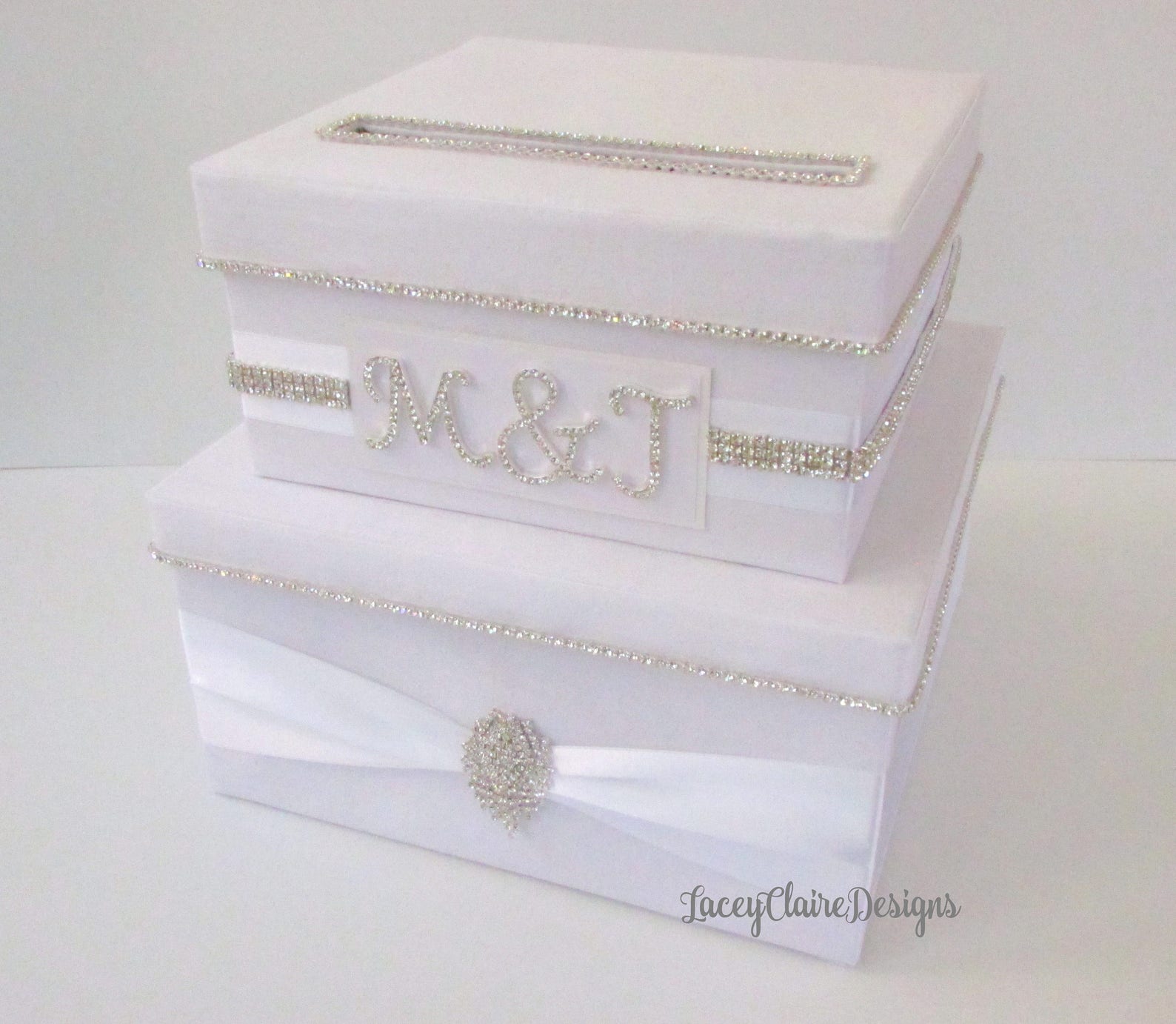 Wedding Card Box Bling Card Box Rhinestone Money Holder - Etsy