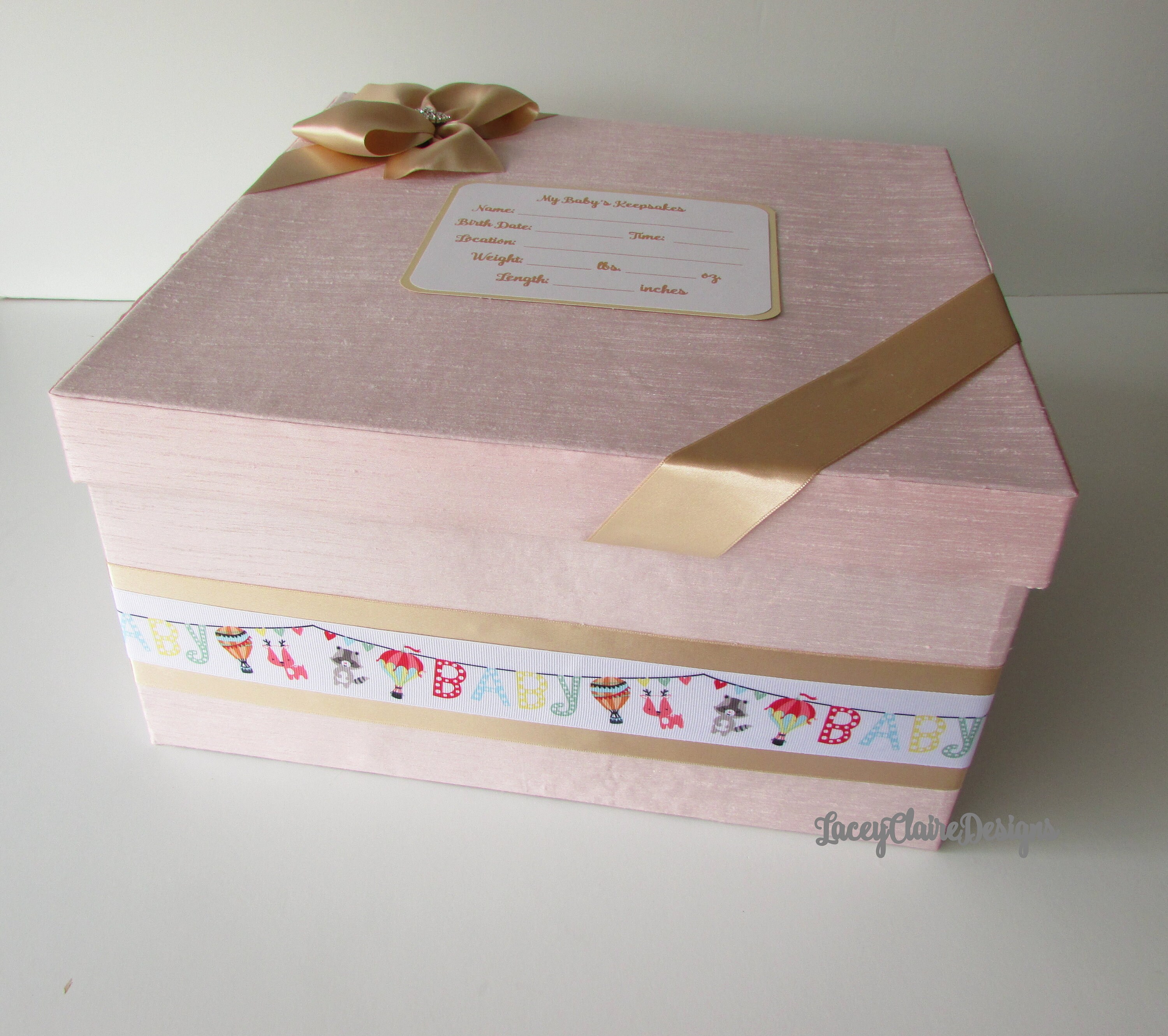 Baby Keepsake Box Newborn Baby Girl Gift Baby Memory Box | Etsy