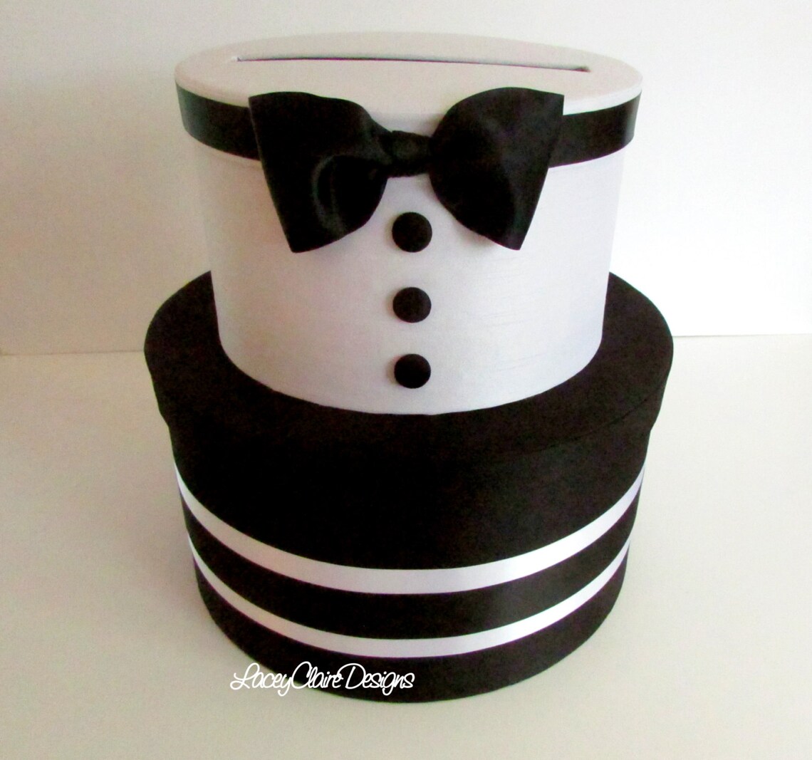 Bow Tie Card Box, Birthday Card Box, Baby Shower, Wedding Card Box ...