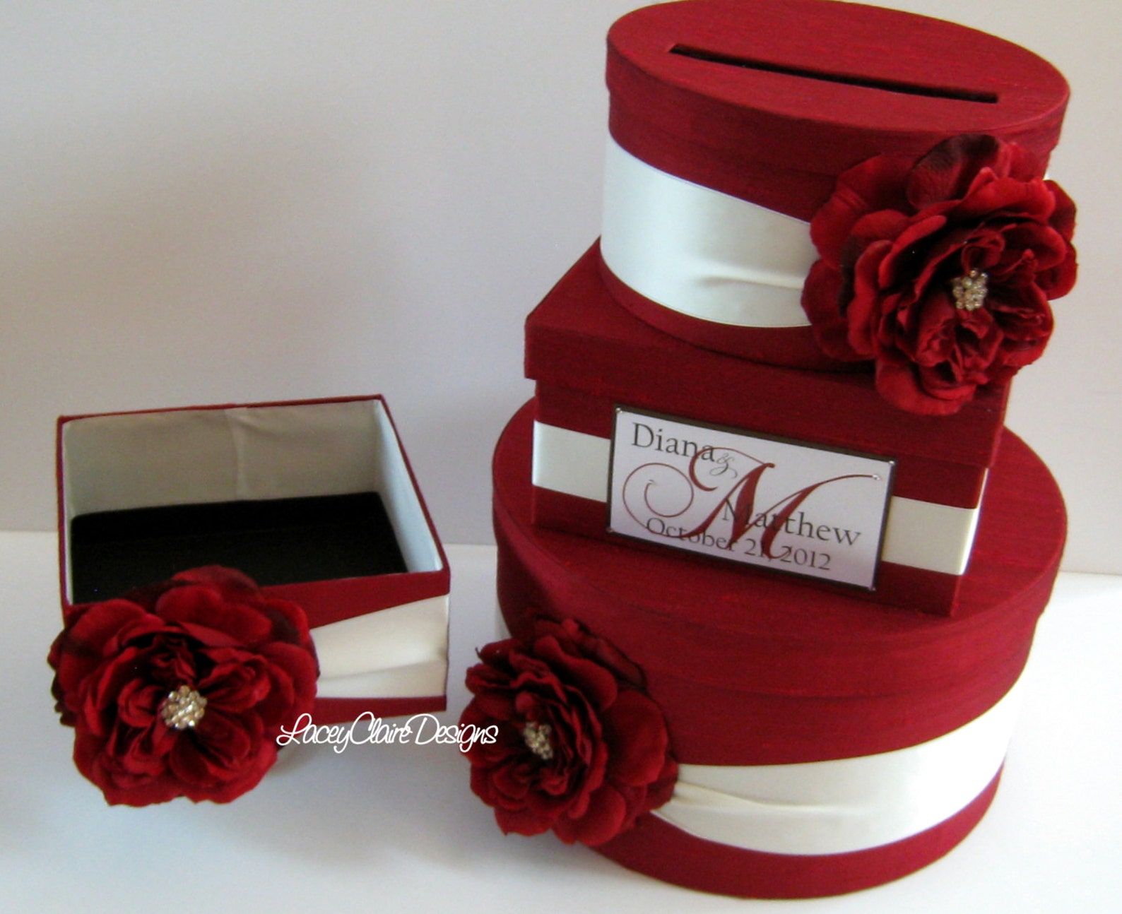 Wedding Gift Card Money Box You customize colors Reception | Etsy