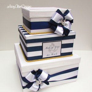 Nautical Wedding Card Box, Beach Wedding Card Box, Beach Wedding Box ...