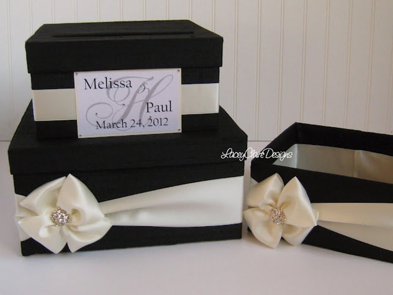 Program Box Black and White Program Basket Box for Favors - Etsy