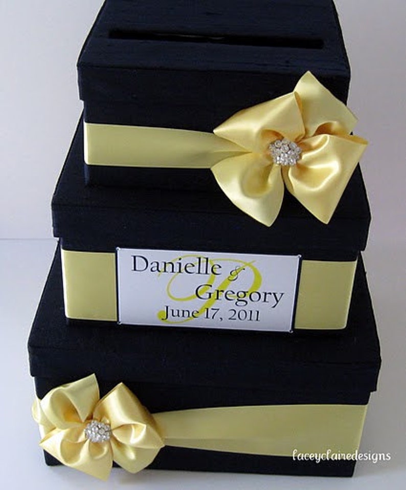 Wedding Card Money Box Gift Card Holder Custom Made - Etsy