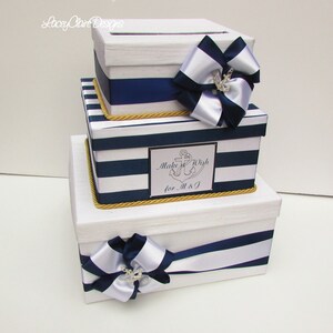 Nautical Wedding Card Box, Beach Wedding Card Box, Beach Wedding Box ...