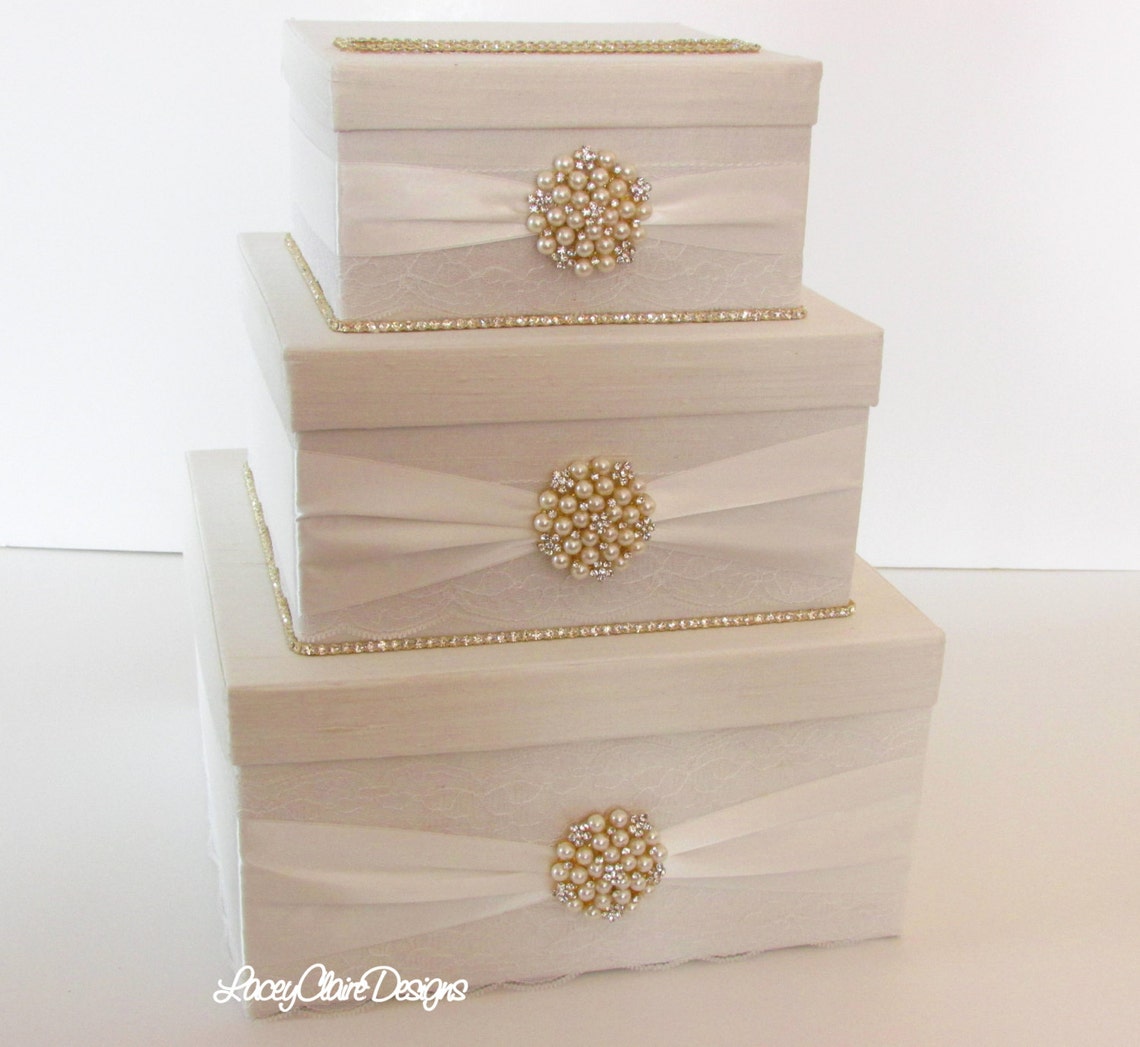 Wedding Card Box, Bling Card Box, Gold Card Box, Lace Card Box ...