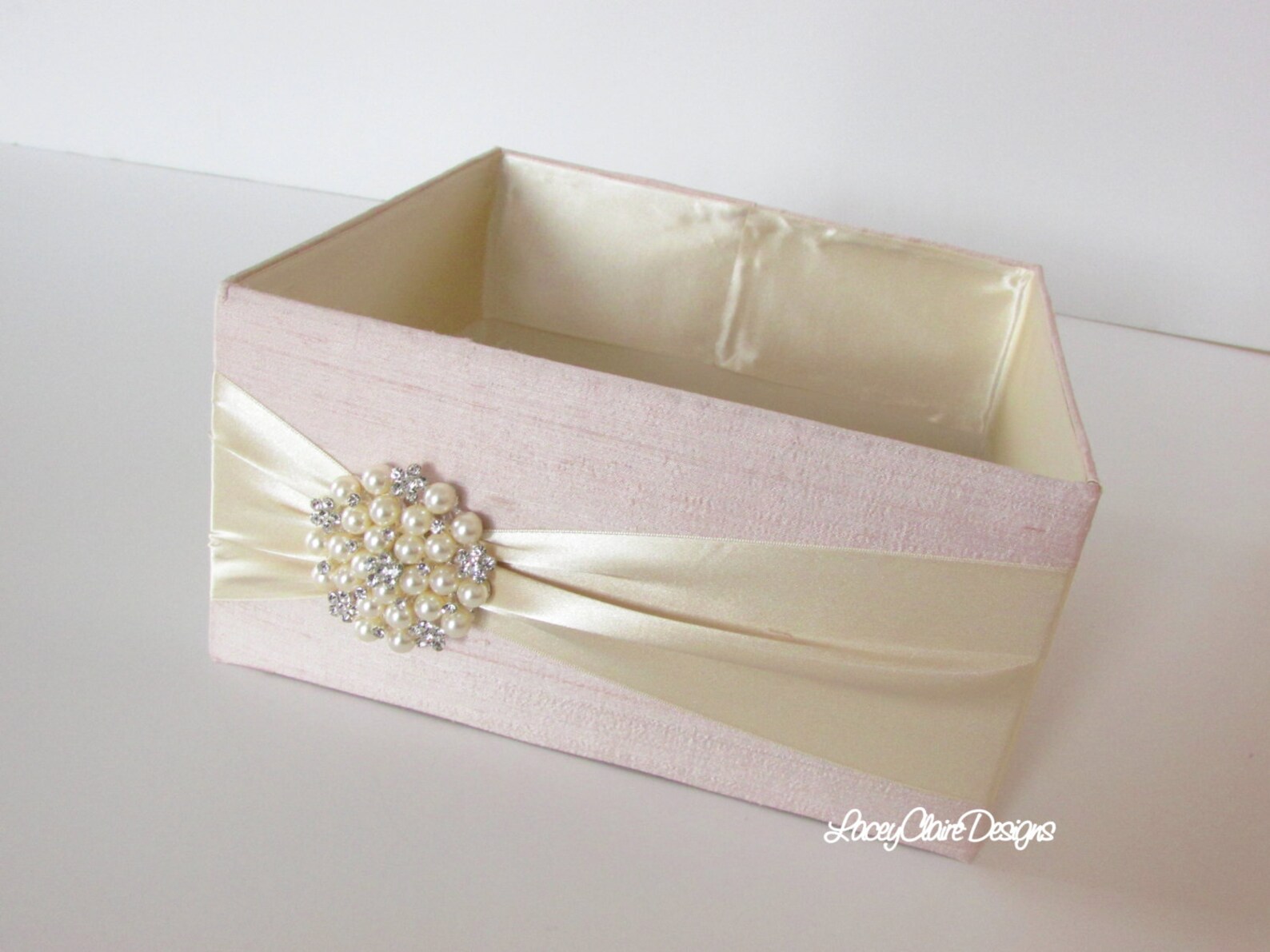 Program Basket Blush Wedding Container for Toiletries - Etsy