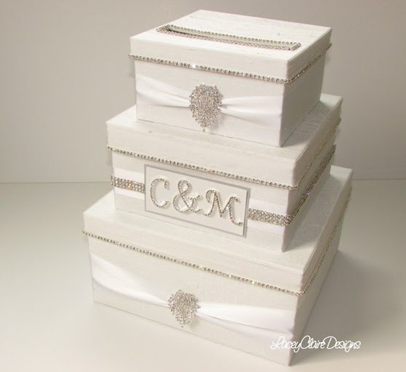 Wedding Card Box, Box for Cards, Bling Card Box, Rhinestone Money ...