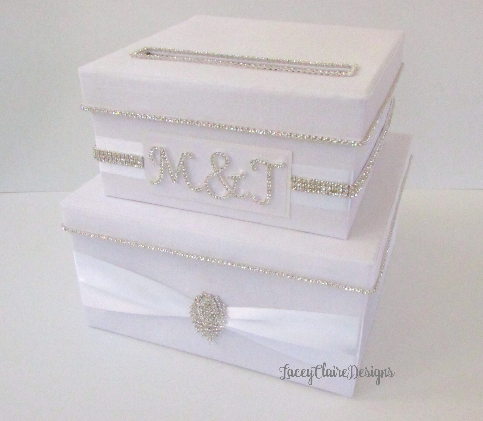 Rhinestone Card Box Box for Cards Secure Card Holder - Etsy