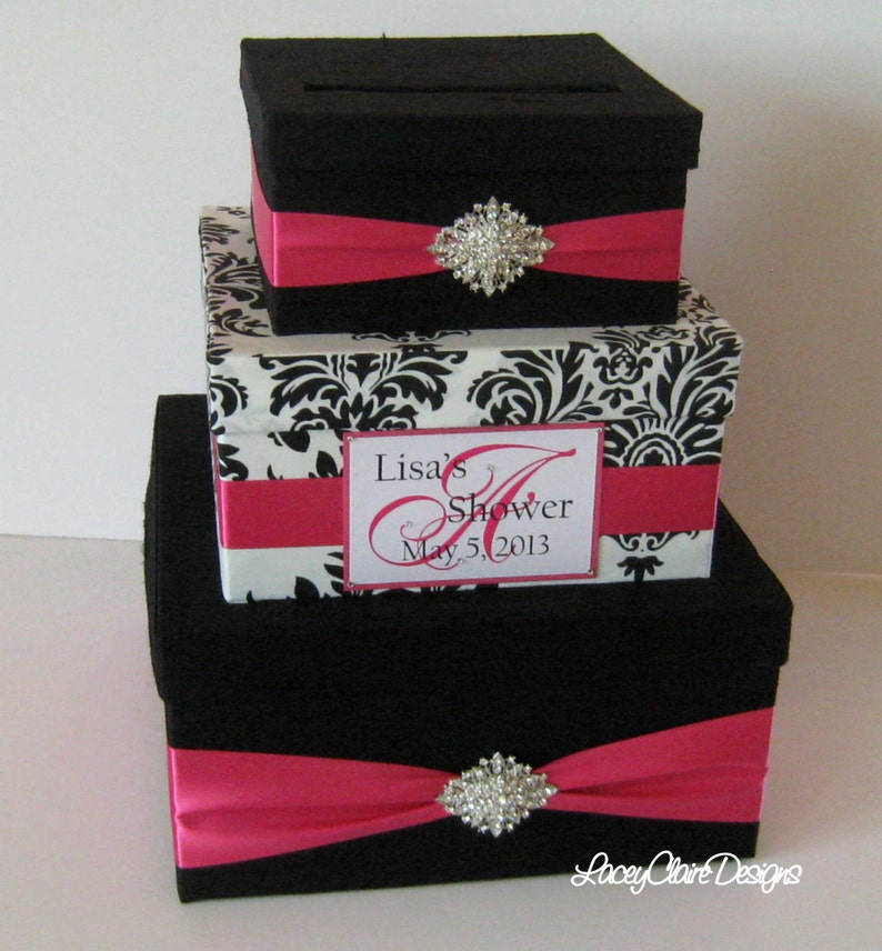 Bridal Shower Card Box Event Party Card Holder Custom Made - Etsy