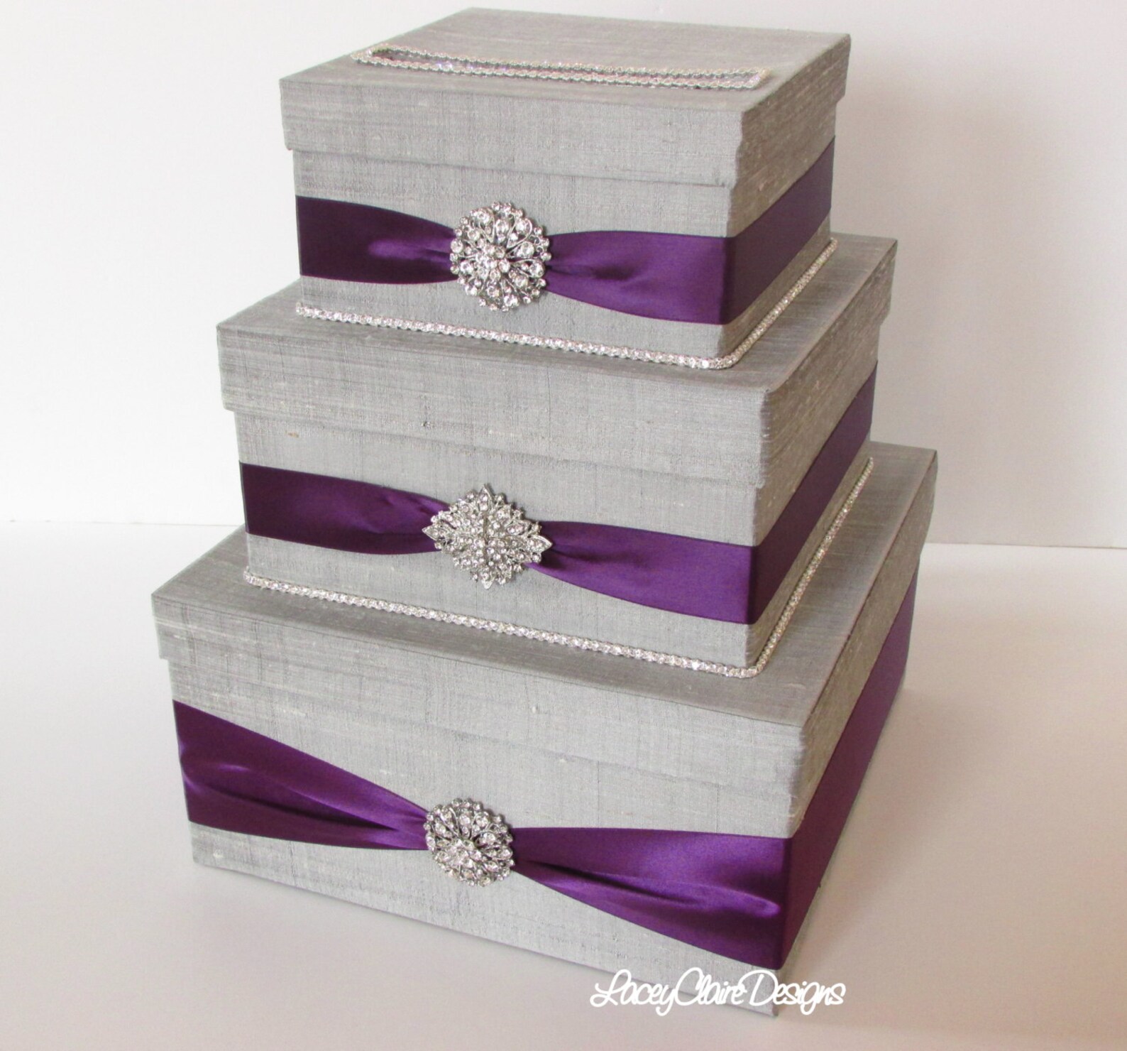 Wedding Card Box Bling Card Box Rhinestone Money Holder - Etsy