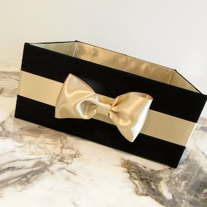 Wedding Toiletries Box, Bathroom Basket, Black Tie, Container for ...