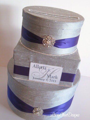 Wedding Gift Box Bling Card Box Rhinestone Money Holder | Etsy