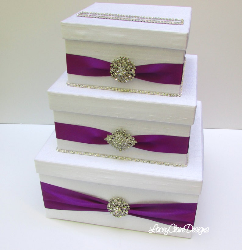 Wedding Card Box Bling Card Box Rhinestone Money Holder - Etsy